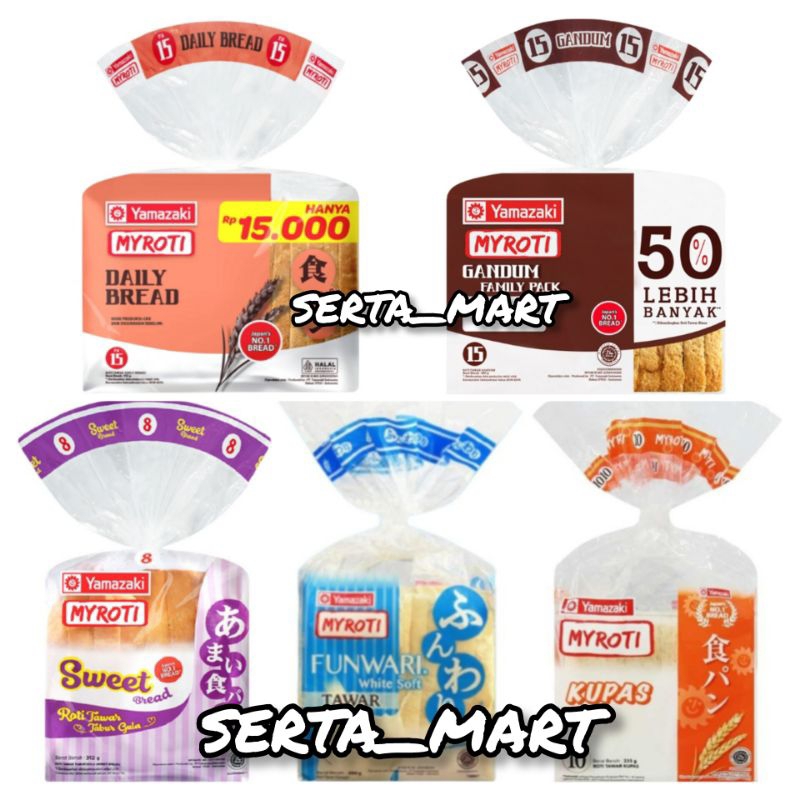 Jual MyRoti Roti Tawar Funwari Gandum / My Roti Tabur Gula / Kupas ...