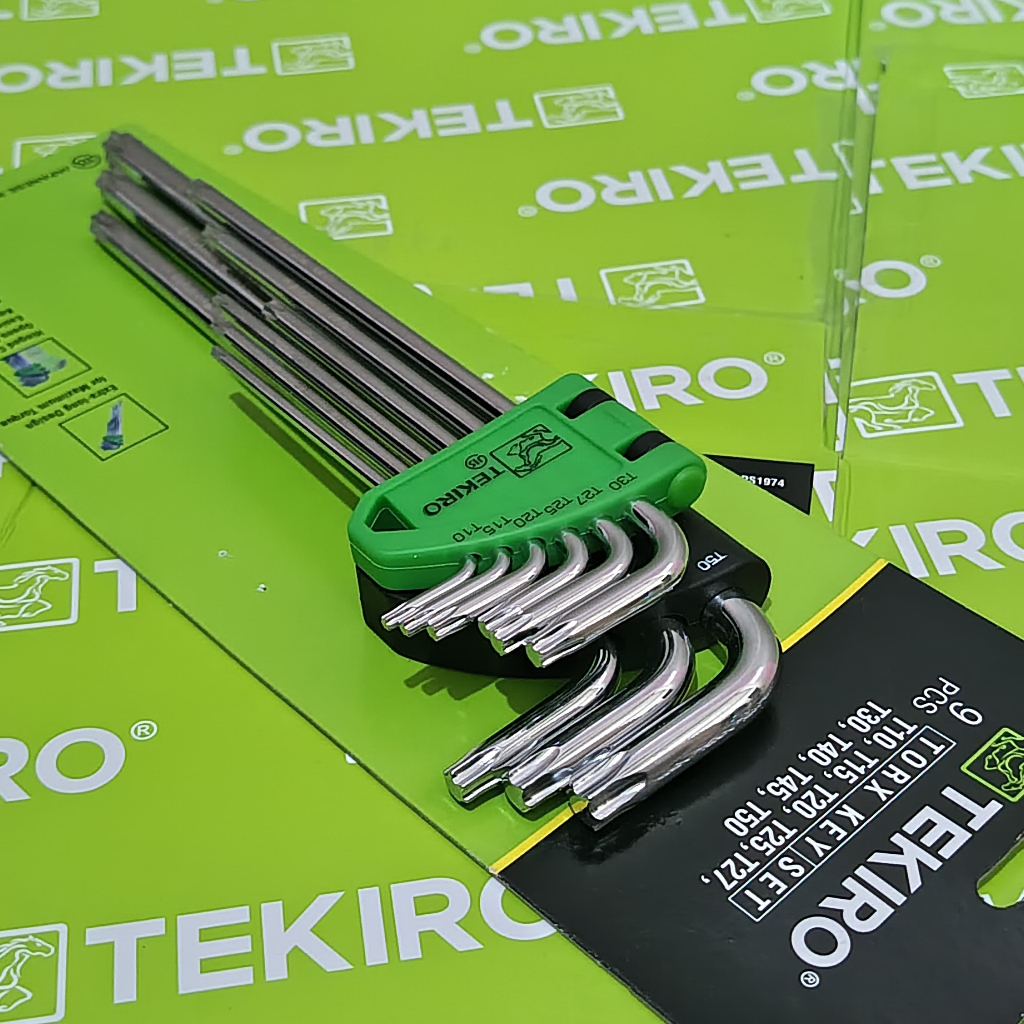 Jual Kunci L Bintang Tekiro Kunci L Bintang Set 9 Pcs Torx Key Set Kunci L Lubang Panjang Tekiro ...