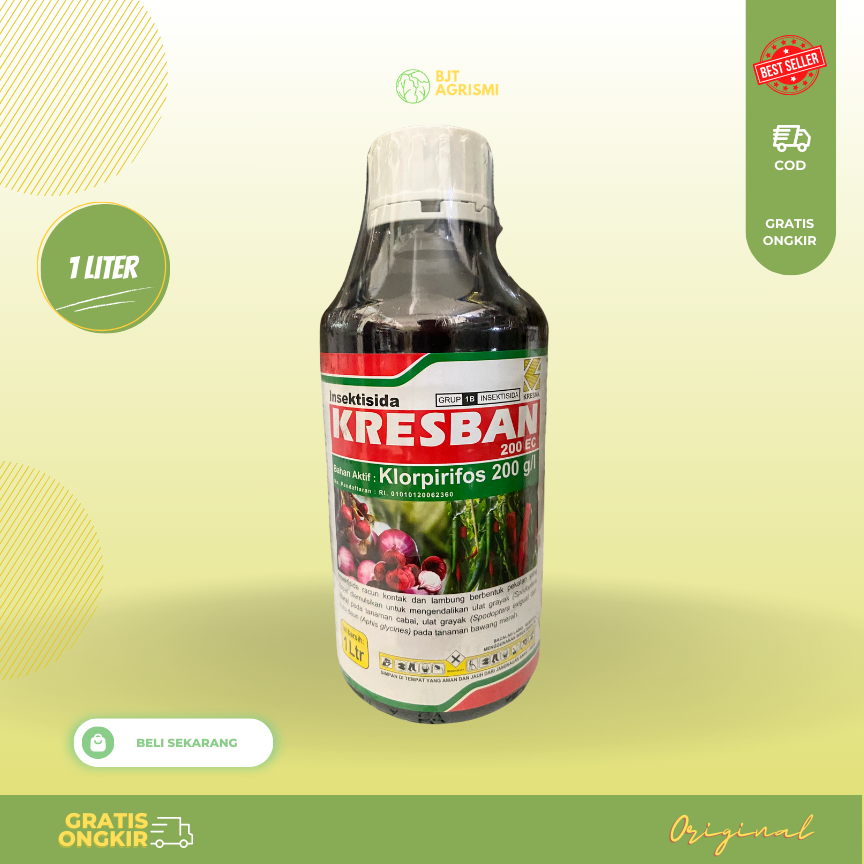 Jual Insektisida Kresban 200 EC 1liter Klorpirifos 200 g/l Pengendali ...