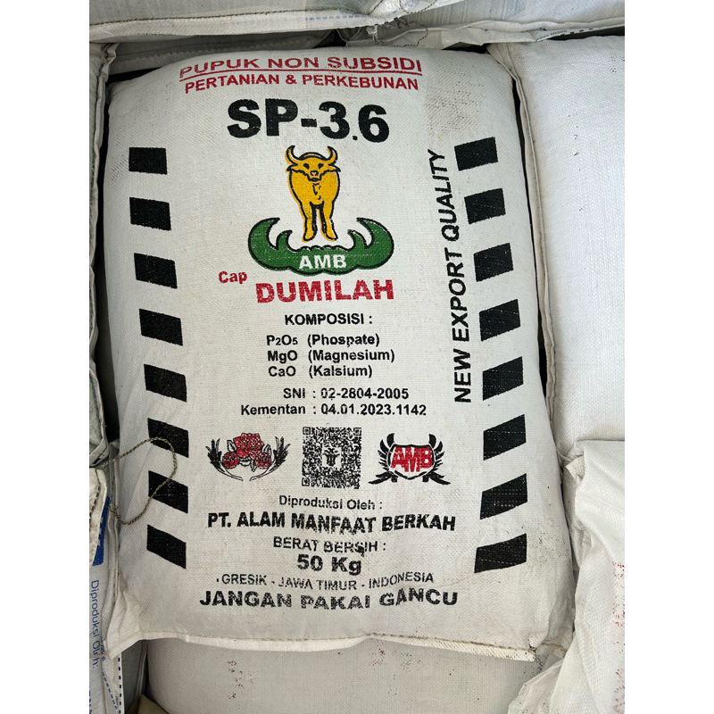 Jual Pupuk SP 36 50Kg TSP pupuk phospat alam penyubur dan pembenah ...