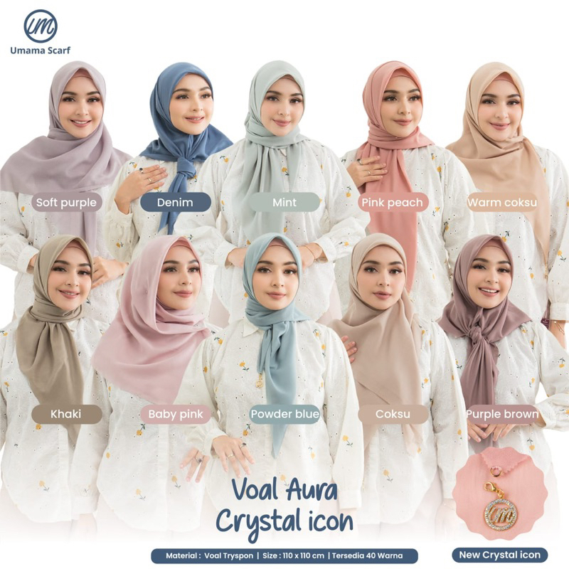 Jual Hijab Voal Tryspan Aura Cryspan dengan pouch / Ukuran Standar ...