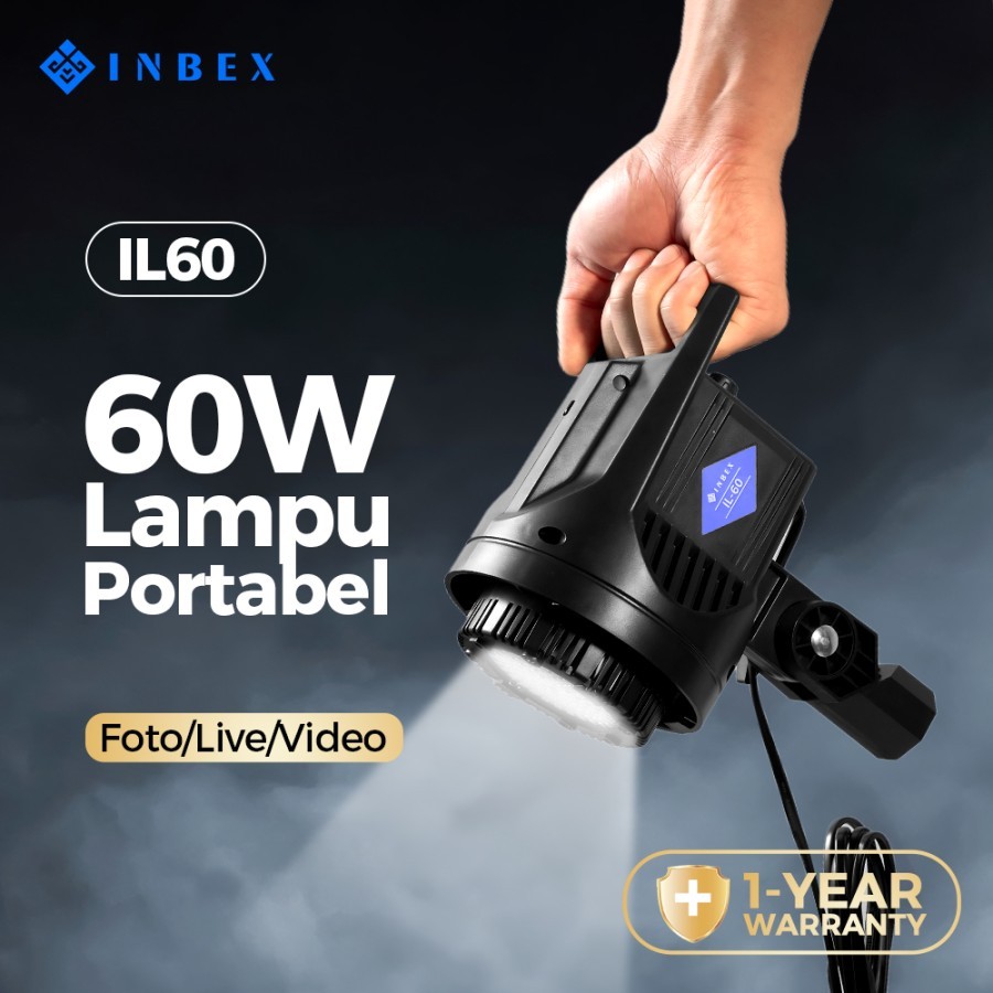 Jual INBEX IL60 Lighting Studio 60W Kontent Kreator Lampu Portabel ...