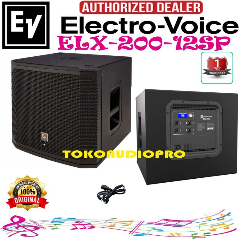 Jual Speaker Electro-Voice ELX200-12SP 12 inch Power Subwoofer Aktif Spiker EV ELX-200-12SP ...