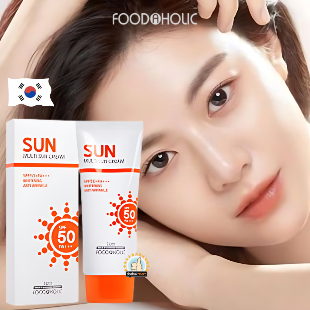 Jual Foodaholic Multi UV Shield Sunscreen Cream, SPF50 PA+++ 70ml ...