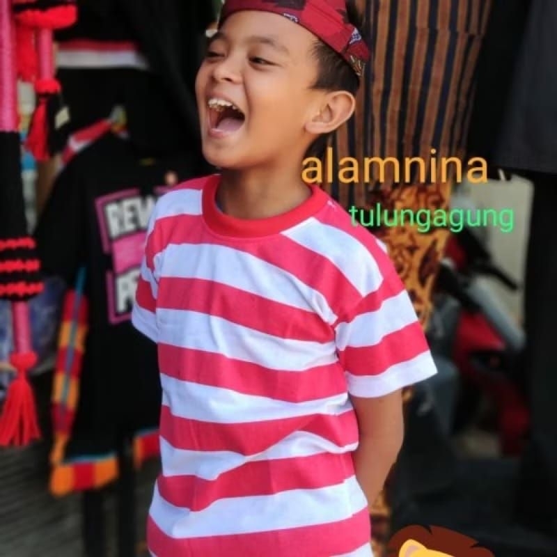 Jual KAOS ANAK SAKERA / BAJU ADAT MADURA / KAOS LOREK TRADISIONAL KIDS ...