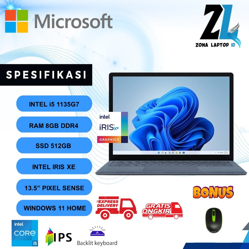 Jual MICROSOFT SURFACE LAPTOP 4 i5 RAM 8GB 512GB SSD TOUCH WINDOWS 11 | Shopee Indonesia