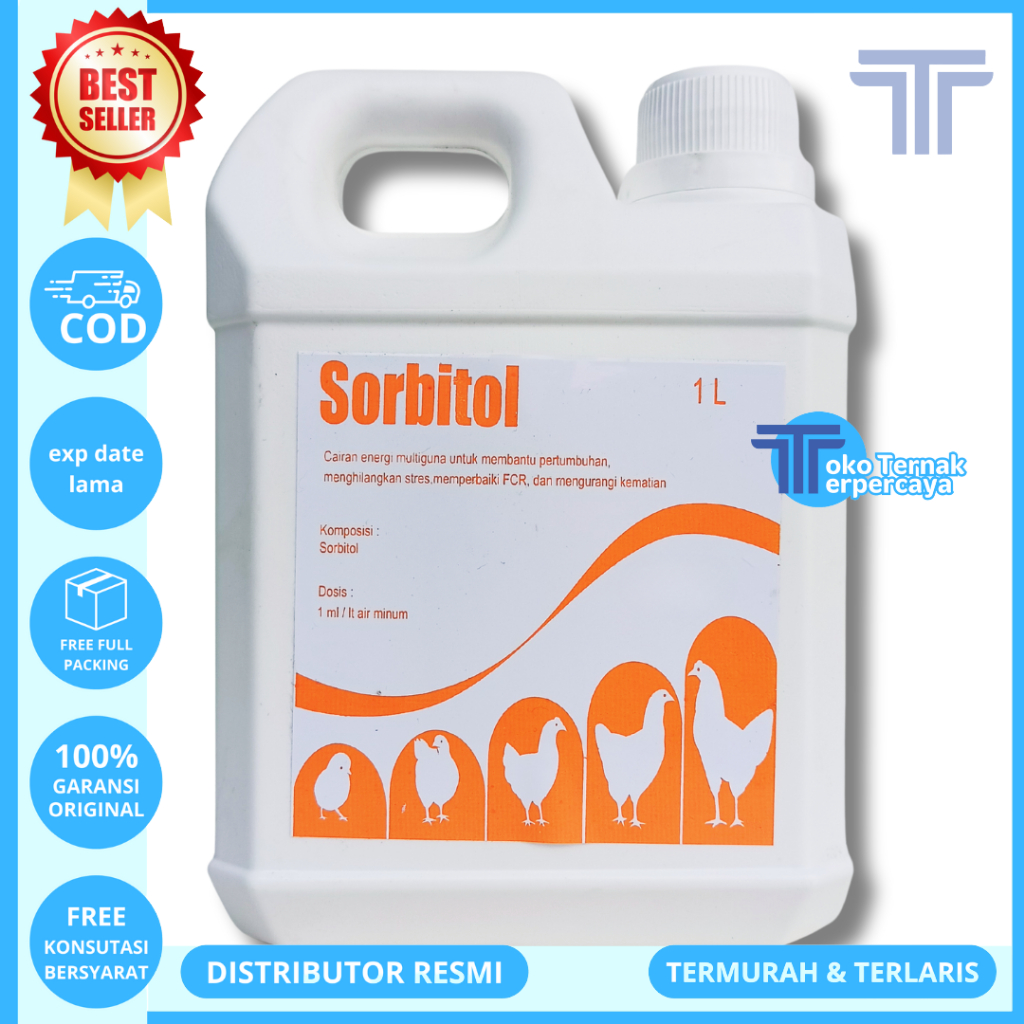 Jual SORBITOL AYAM 1 LITER AGRINUSA - Suplemen Vitamin Penambah Energi ...