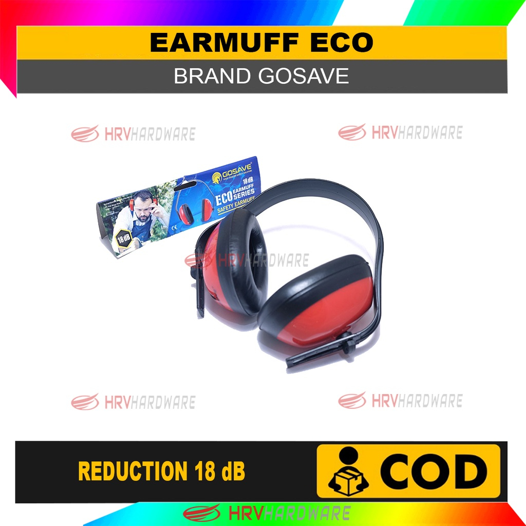 Jual Earmuff Eco Safety Penutup Telinga Headset Plastik Peredam Suara Anti Bising Earplug ...
