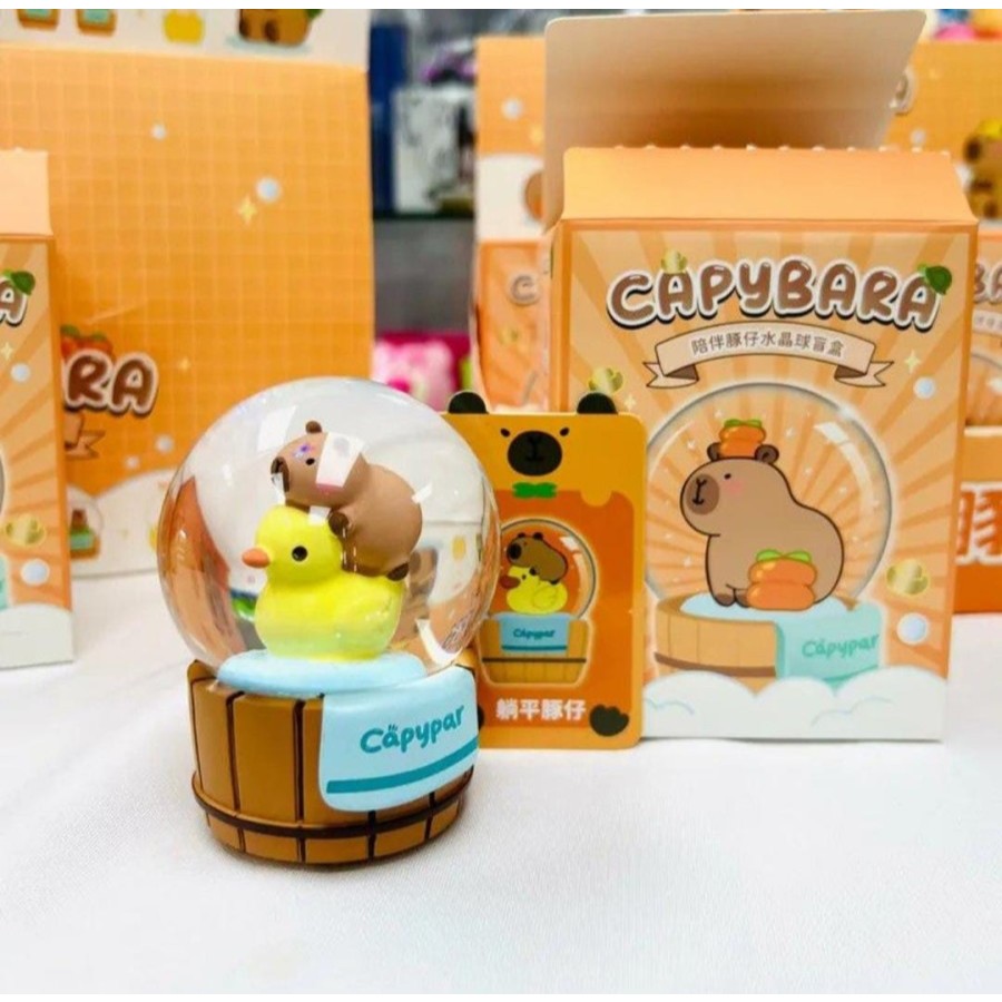 Jual Miniatur Capybara SnowBall Kapibara Blind Box Pajangan Capybara ...
