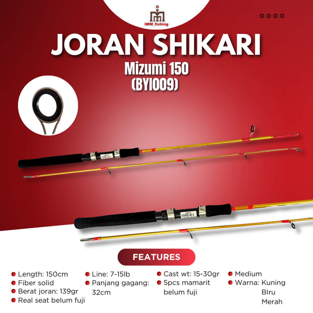 Jual JORAN SHIKARI MIZUMI | Tongkat Pancing | Fishing Rod | Spinning ...