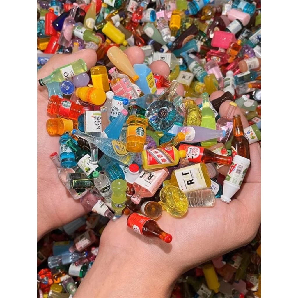 Jual (10pcs/20pcs) Miniatur Resin Makanan Snack & Minuman Botol Mini ...