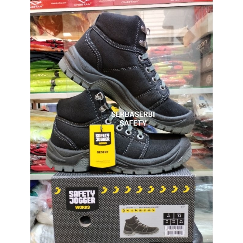 Jual Sepatu Safety JOGGER DESERT Hitam Safety Shoes Jogger ORIGINAL ...