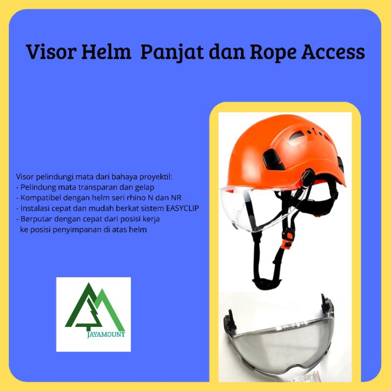 Jual Visor helm Rhino N series Rope access dan panjat tebing / visor ...