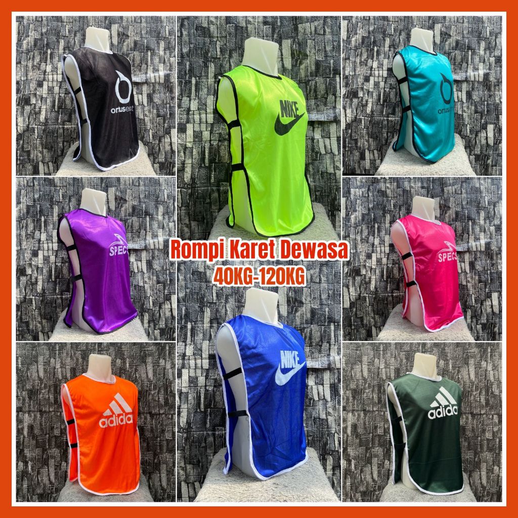 Jual Rompi Karet Olahraga Sepakbola Futsal Sisi Samping Elastis Rompi ...
