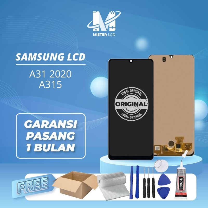 Jual LCD SAMSUNG A31 2020 / A315 FULLSET ORIGINAL FREE LEM + OPENING SET | Shopee Indonesia