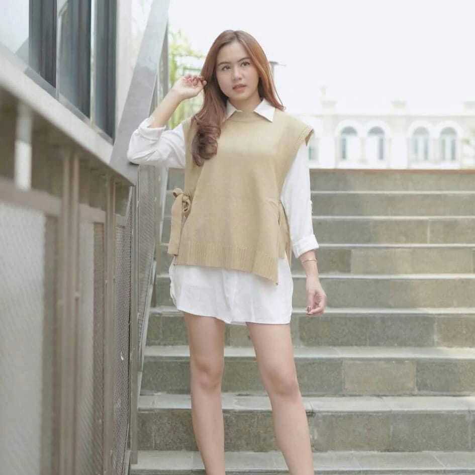 Jual ROMPI TALI WANITA / Rompi Andin Premium / Vest Rompi Rajut Tali / Vest Tali / Rompi Rajut ...