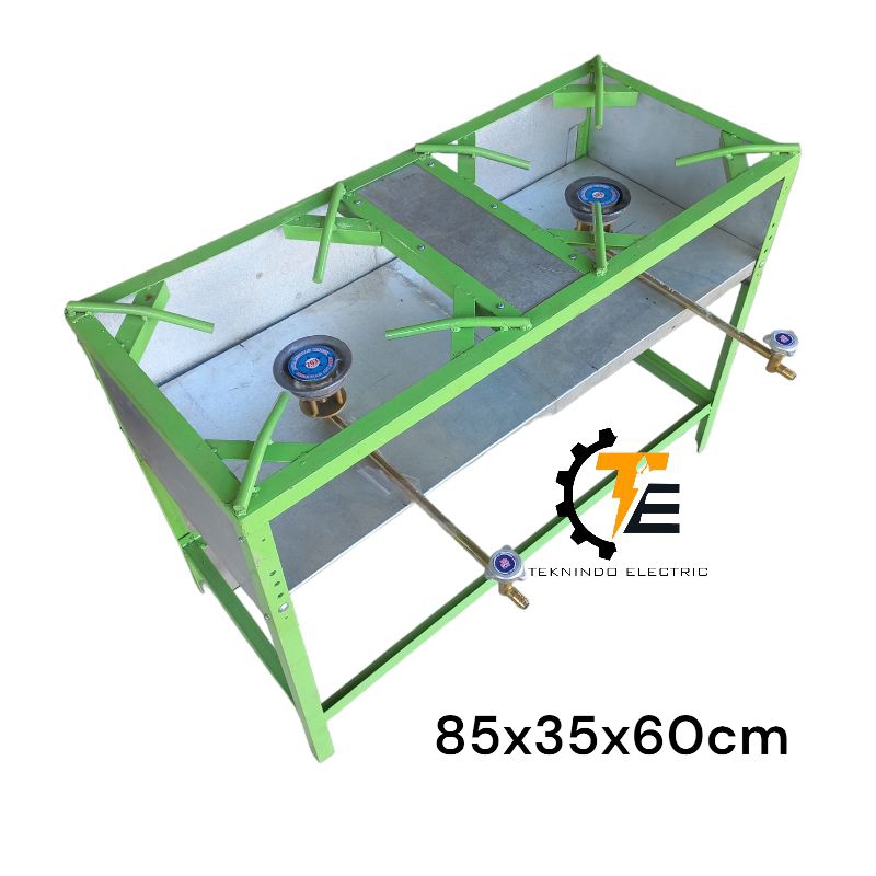 Jual dudukan kompor gas semawar 2 tungku 35x85x60 | Shopee Indonesia