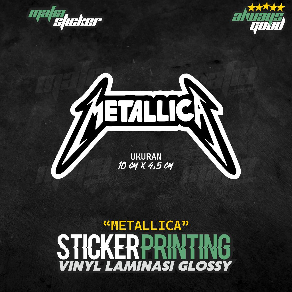 Jual STICKER/STIKER PRINT CUT METALLICA | STIKER BAND SERIES | Shopee ...