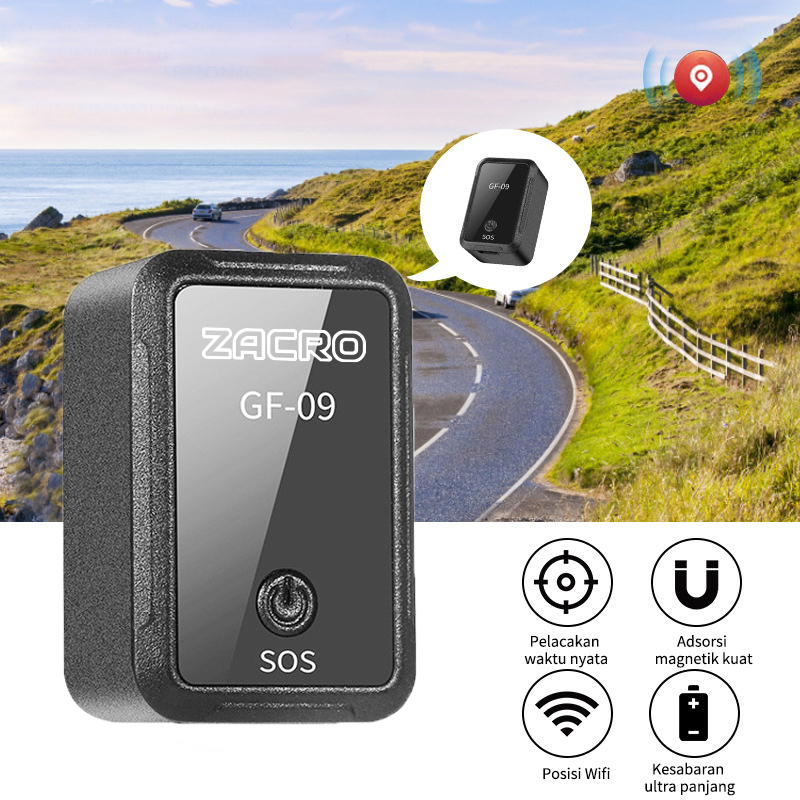 Jual ZACRO GF09 GPS Mobil/GPS Motor Mini GPS Tracker GSM Recording ...