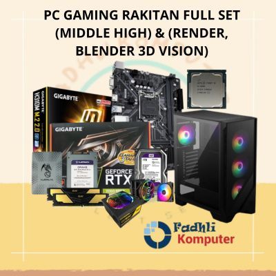 Jual PC GAMING RAKITAN FULL SET (MIDDLE HIGH) & (RENDER, BLENDER 3D ...