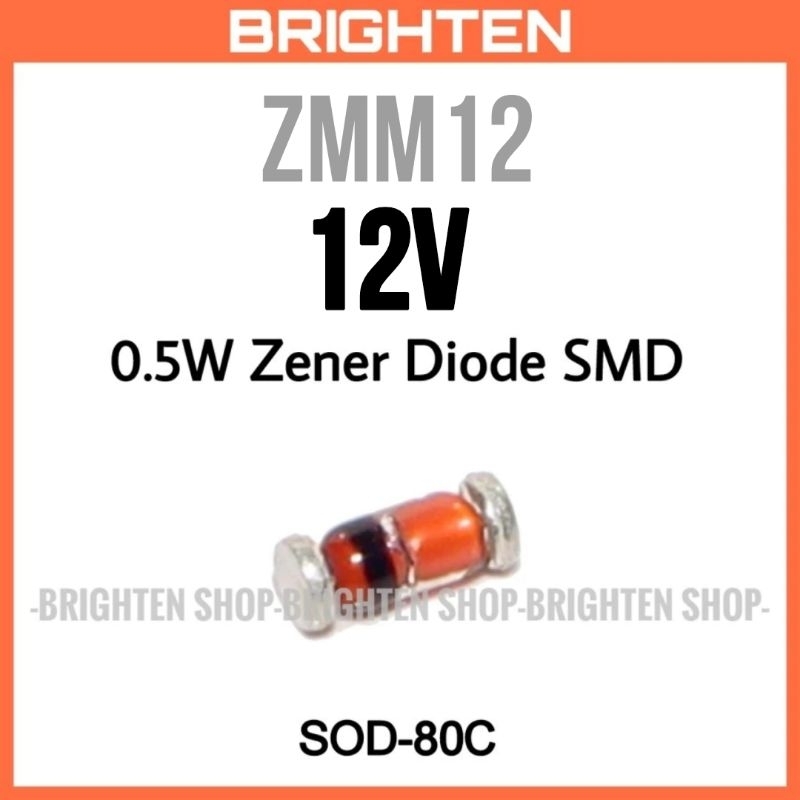 Jual ZMM12 12V 0.5W Zener Diode ZD 500mW SMD | Shopee Indonesia