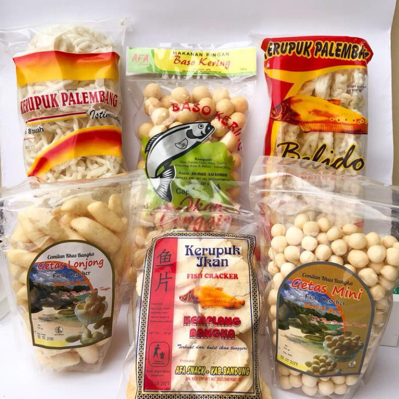 Jual Kerupuk ikan keriting snack khas bangka gurih kemplang getas bakso ...