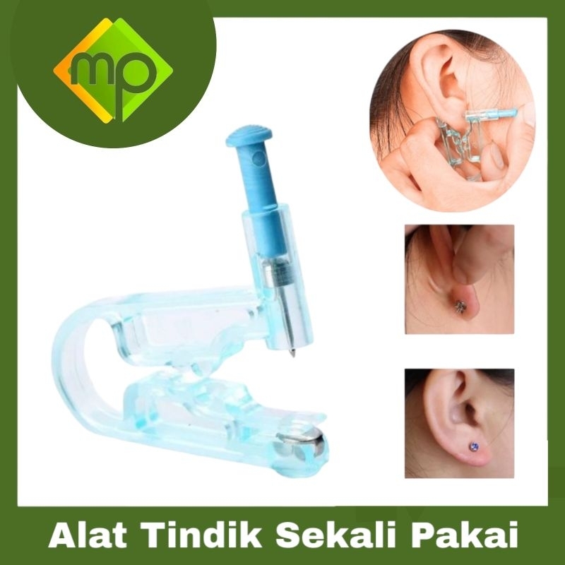 Jual Alat Tindik Telinga Ear Piercing Steril Jarum Pelubang Kuping ...