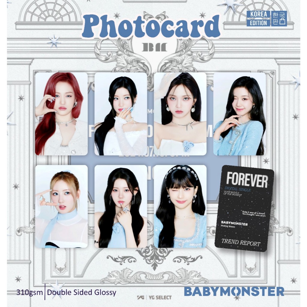 Jual Photocard Premium Baby Monster Forever Laminasi Glossy 2 Sisi Unofficial Foto Koleksi ...