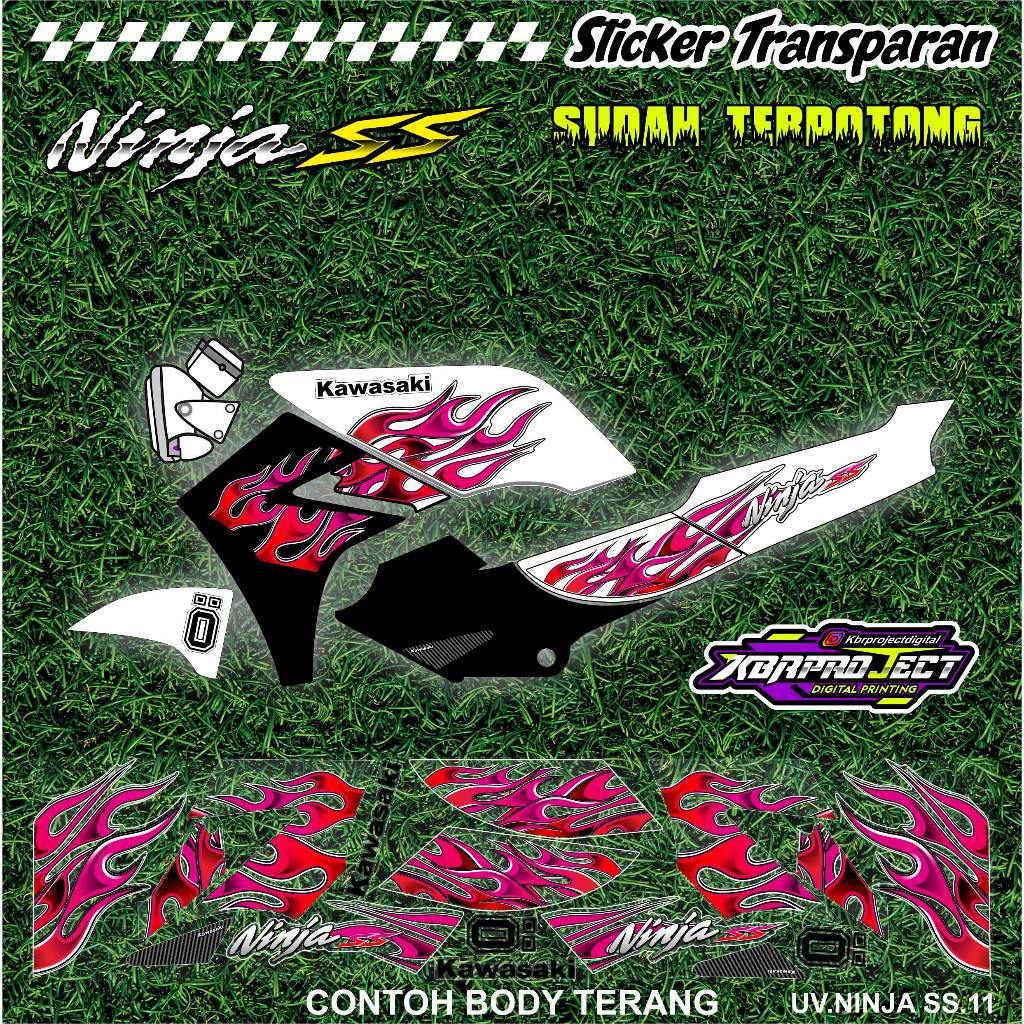 Jual NINJA SS STIKER STRIPING TRANSPARAN PREMIUM MOTOR KEREN LIS ...