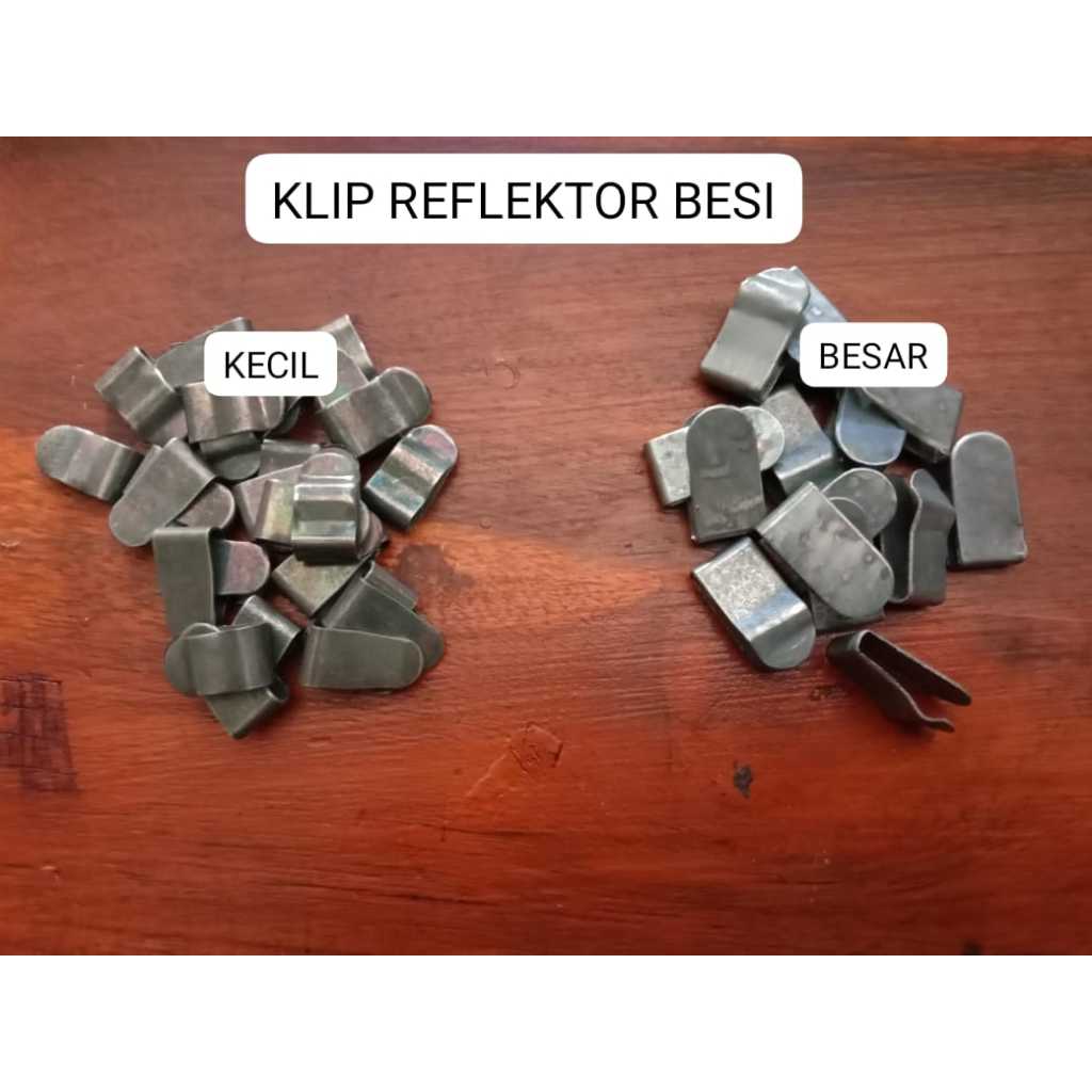 Jual KLIP REFLEKTOR BESI KECIL BESAR BESI PENJEPIT | Shopee Indonesia