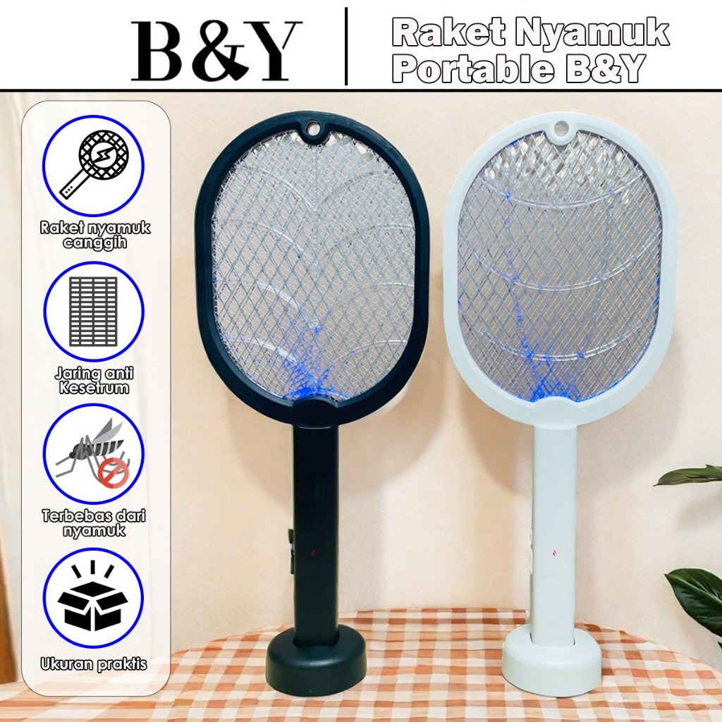 Jual Raket Nyamuk Listrik 2 in 1 Pembunuh Nyamuk Elektrik / Raket ...