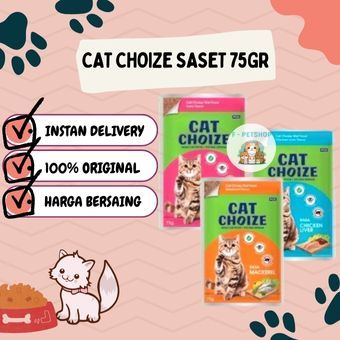 Jual MAKANAN BASAH-CAT CHOIZE SASET 75 GR | Shopee Indonesia