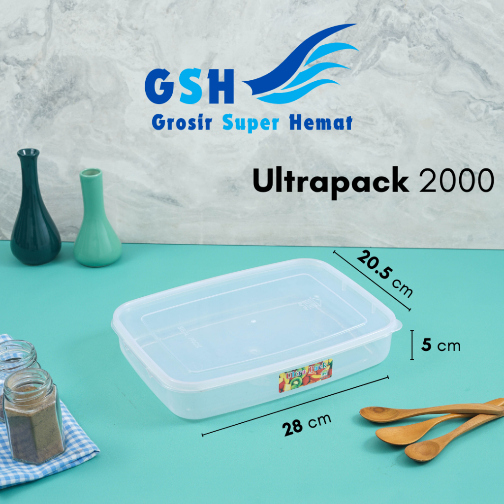 Jual GSH - Ultrapack 2000ml (Isi : 3, 6, 12 pcs) High Way Sealware Plastik Tempat Penyimpanan ...