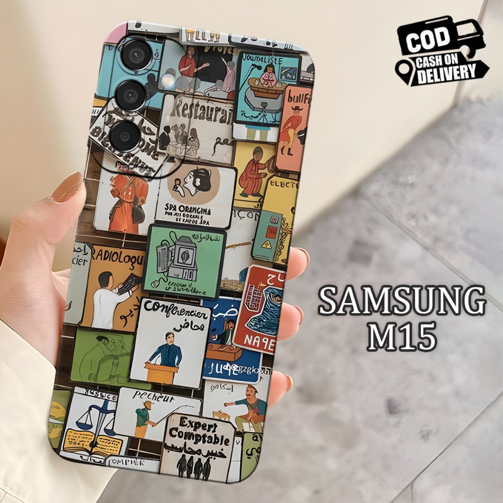 Jual Samsung M15 Terbaru 2024 case macarron dan pro camera motif ...