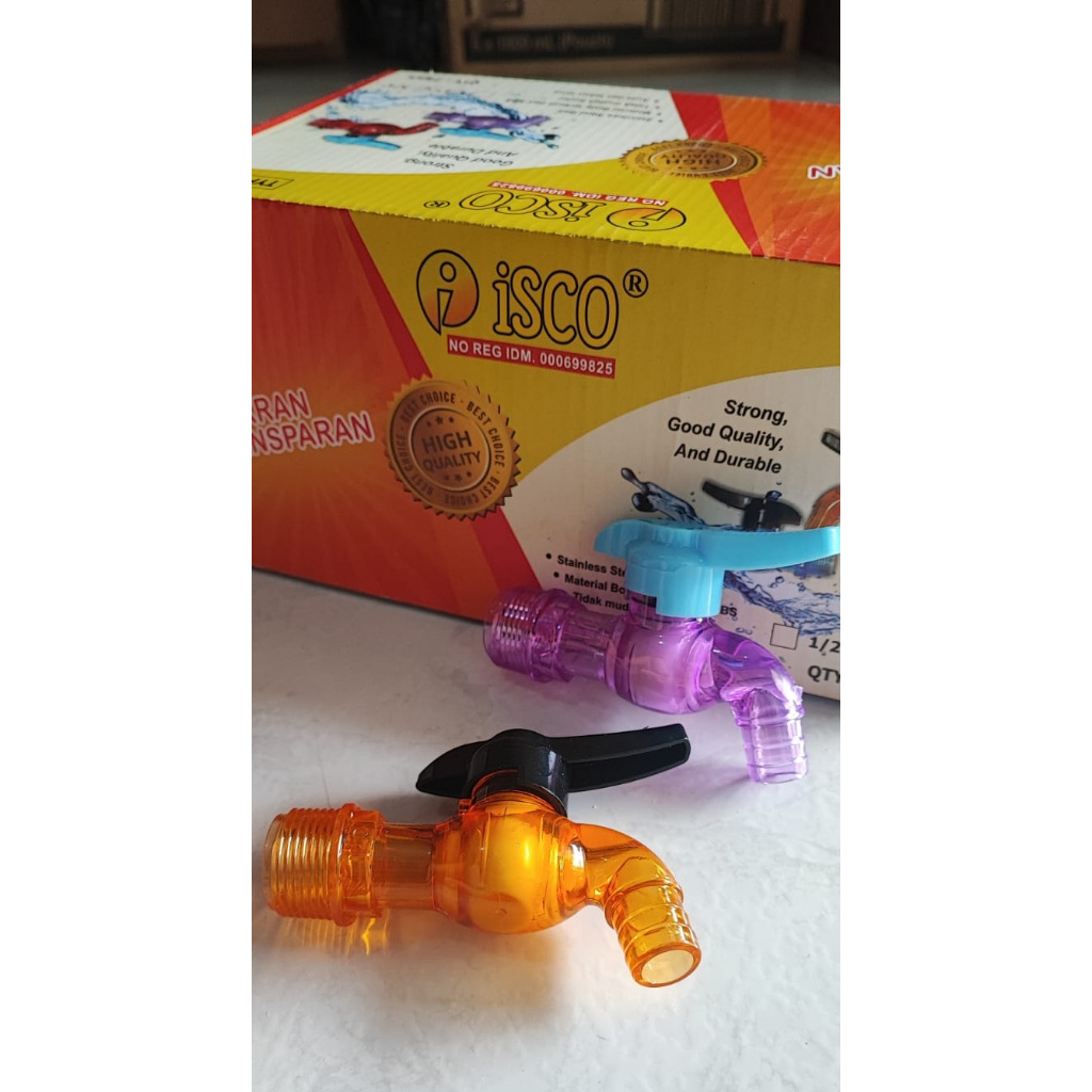 Jual Kran Transparan isco 3/4 " ( 1 dos isi 24 pcs ) | Shopee Indonesia