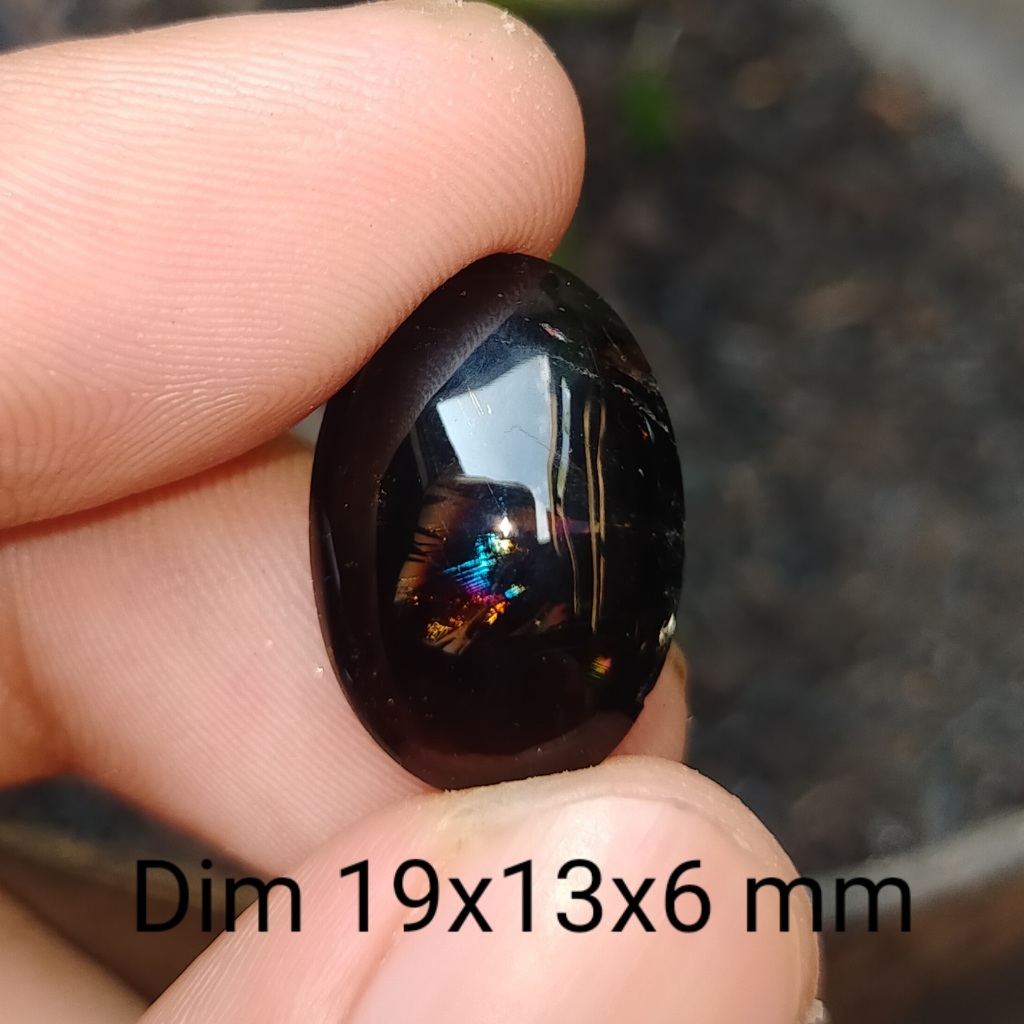 Jual BATU PELANGI HITAM PEKAT ASLI cek batu lainnya yaman api wulung ...