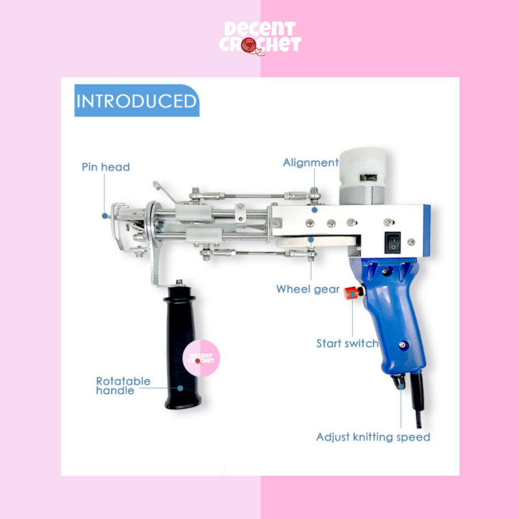 Jual Decent Crochet - TUFTING GUN / MESIN RAJUT KARPET / ALAT RAJUT ...