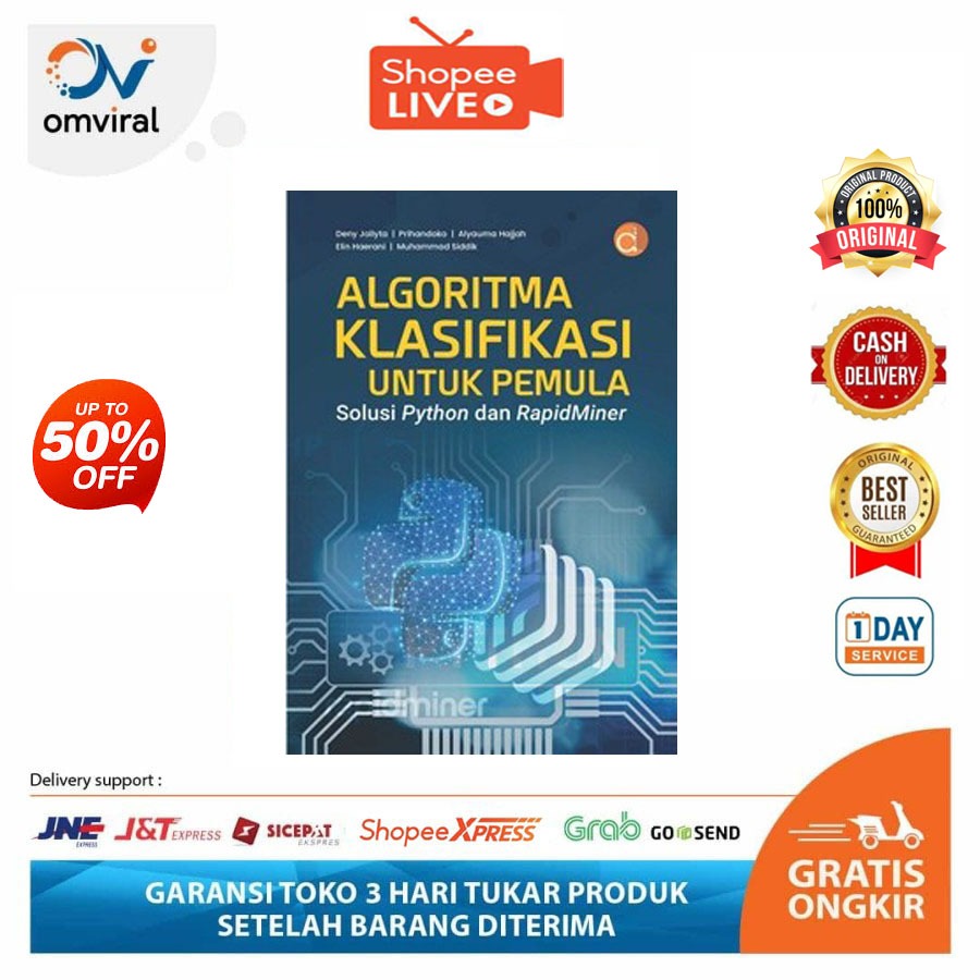 Jual Buku Algoritma Klasifikasi untuk Pemula Solusi Python dan ... Jual Buku Algoritma Klasifikasi untuk Pemula Solusi Python dan ...