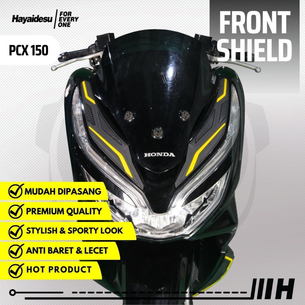 Jual Hayaidesu Front Shield Protector Cover Honda PCX 150 Aksesoris ...