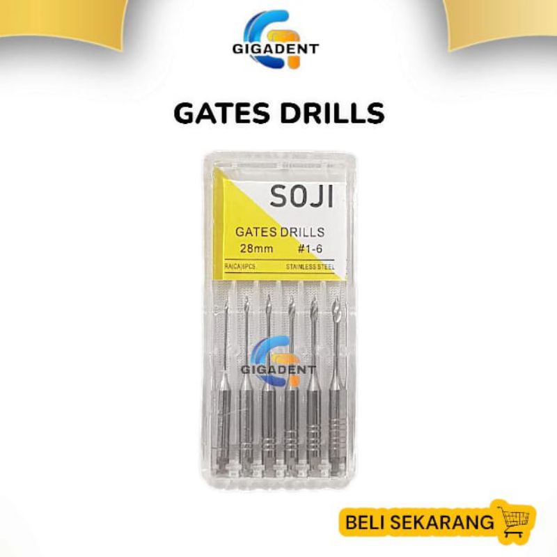 Jual GATES DRILLS ENDO SOJI / DENTAL FILES / ENDODONTICS DENTAL GATES 1 ...
