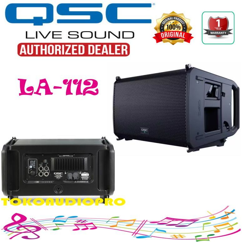 Jual Speaker QSC LA112 2,400W 12-inch Active Line Array Speaker QSC LA ...