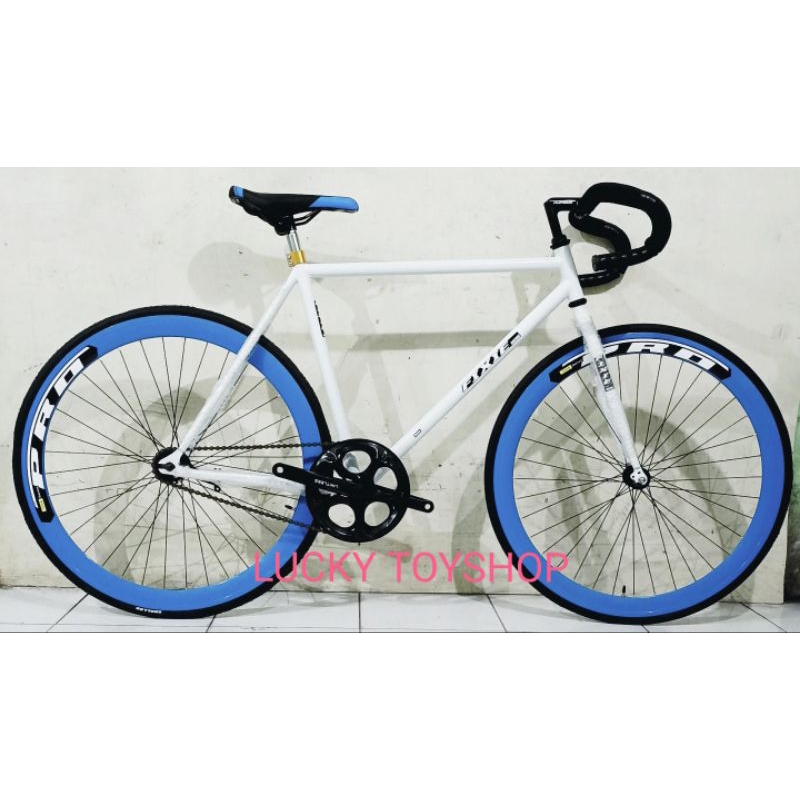 Jual Sepeda Fixie Velg tinggi Stang balap Torpedo | Shopee Indonesia