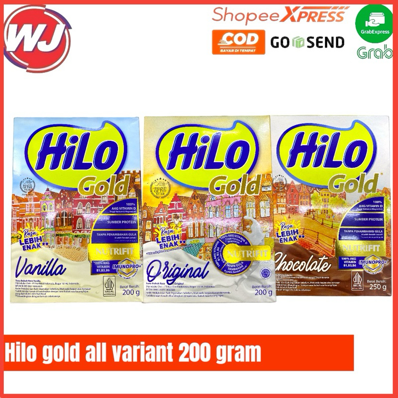 Jual HILO GOLD ALL VARIANT 200 GR | Shopee Indonesia