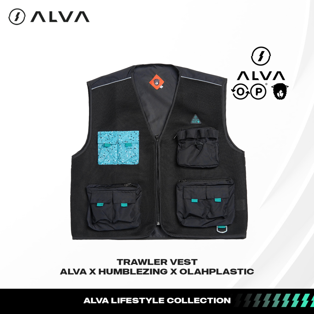 Jual ALVA x Humblezing x OlahPlastic - Trawler Vest | Shopee Indonesia