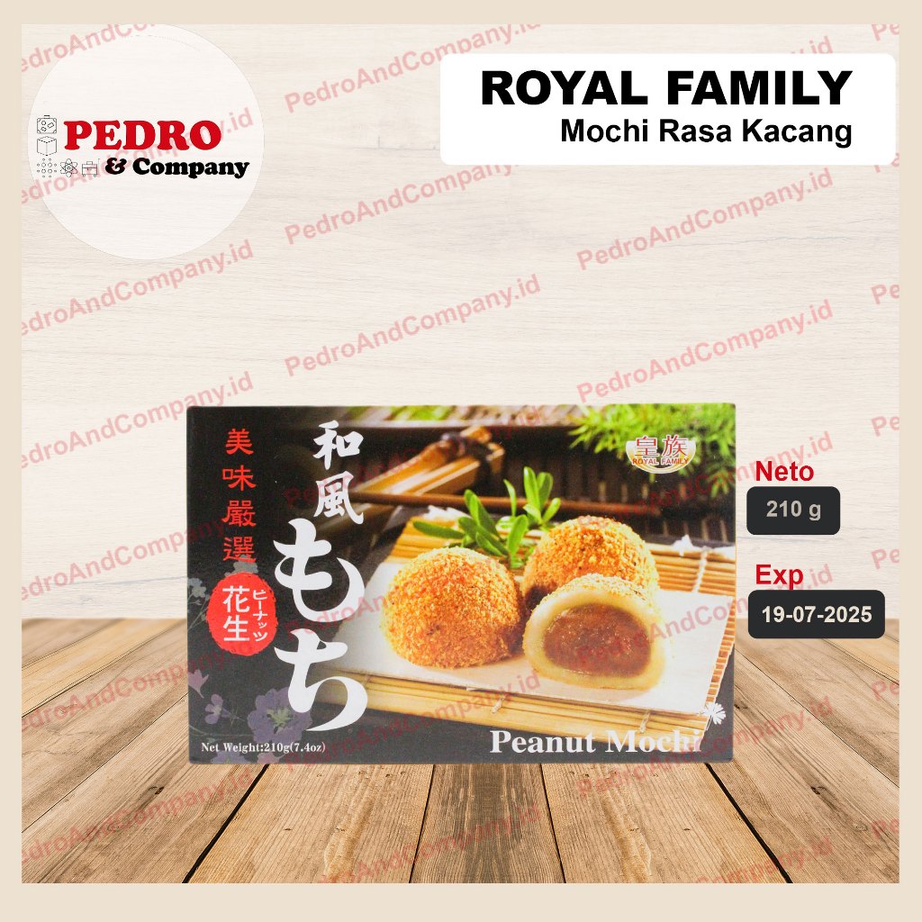 Jual Royal Family - Mochi peanut/ moci rasa kacang (210 gr) - moci siap ...