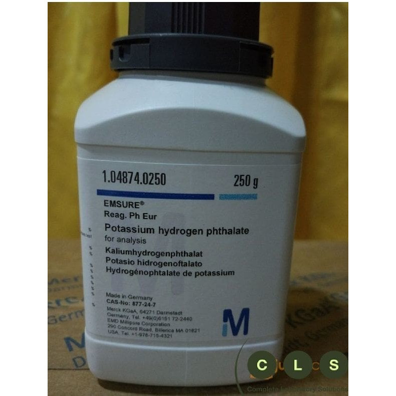 Jual MERCK 104874 Potassium hydrogen phthalate for analysis cap. 250g ...