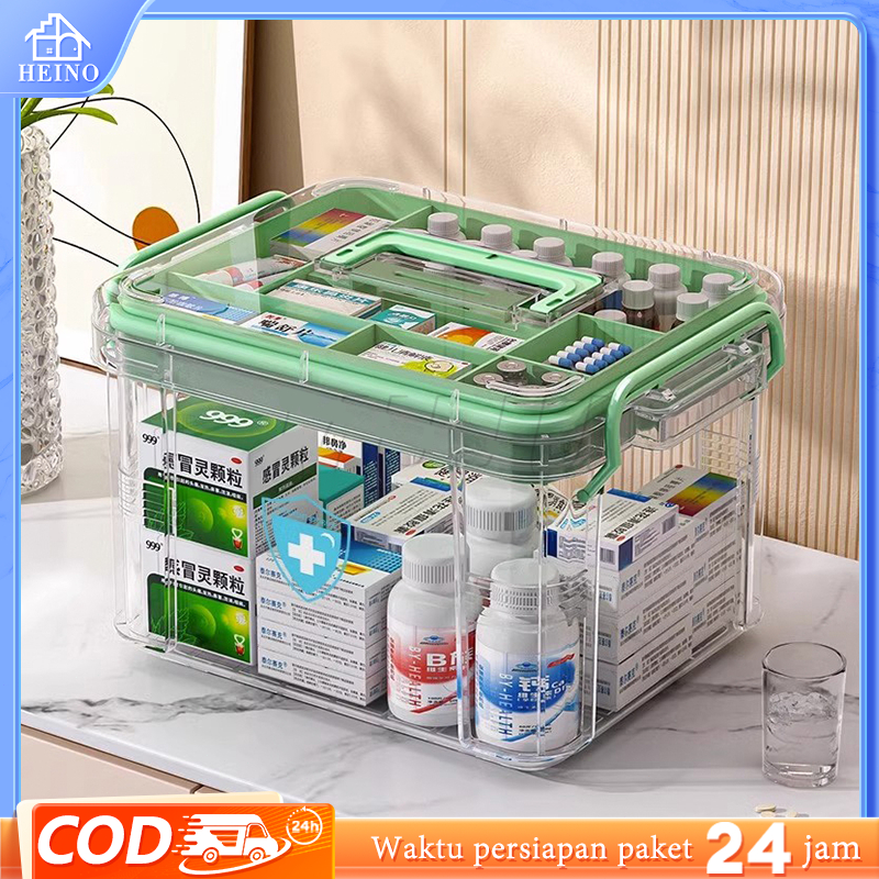 Jual HEINO Tempat Kotak Penyimpanan Box Mainan Kotak Obat Tool Box ...