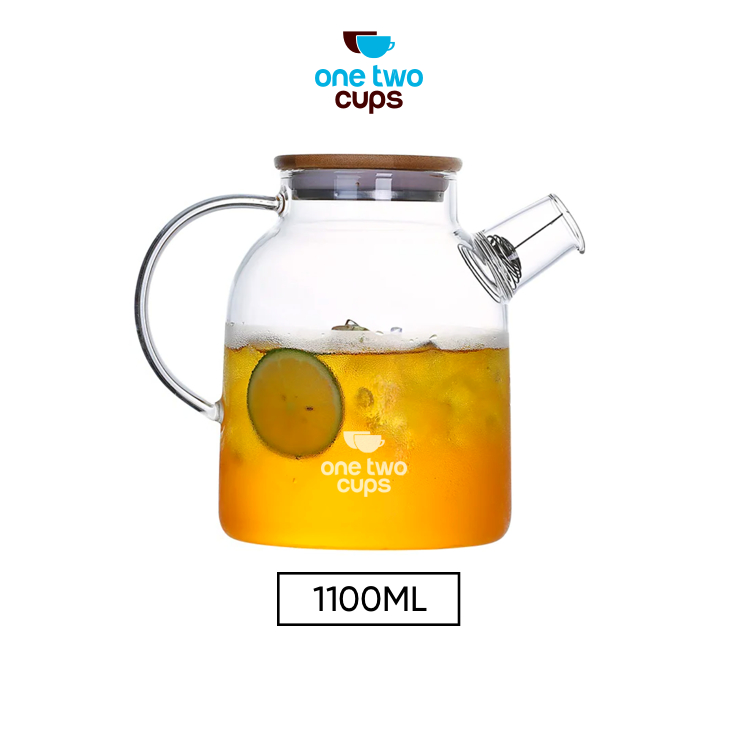 Jual One Two Cups Teko Pitcher Teh Chinese Glass 1.1L | Shopee Indonesia