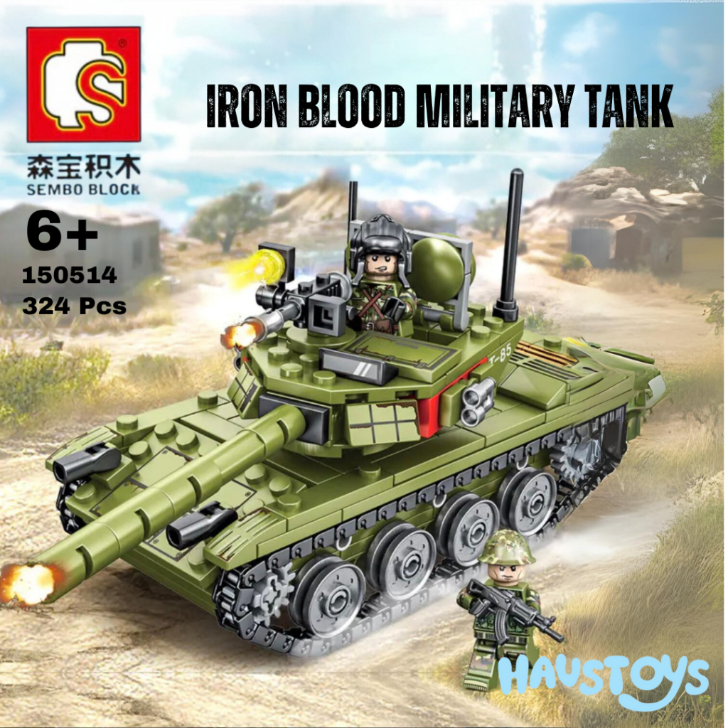 Jual Sembo Block Brick Original Military 105514 Iron Tank | Shopee ...