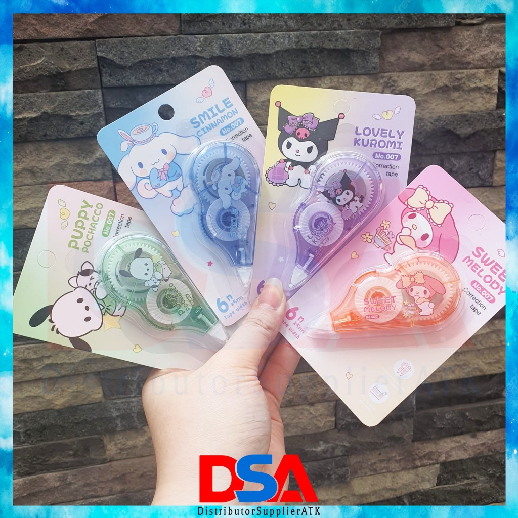 Jual TIP-EX ROLL KERTAS MINI CORRECTION TAPE KARAKTER CUTE 8M TIP-EX ...